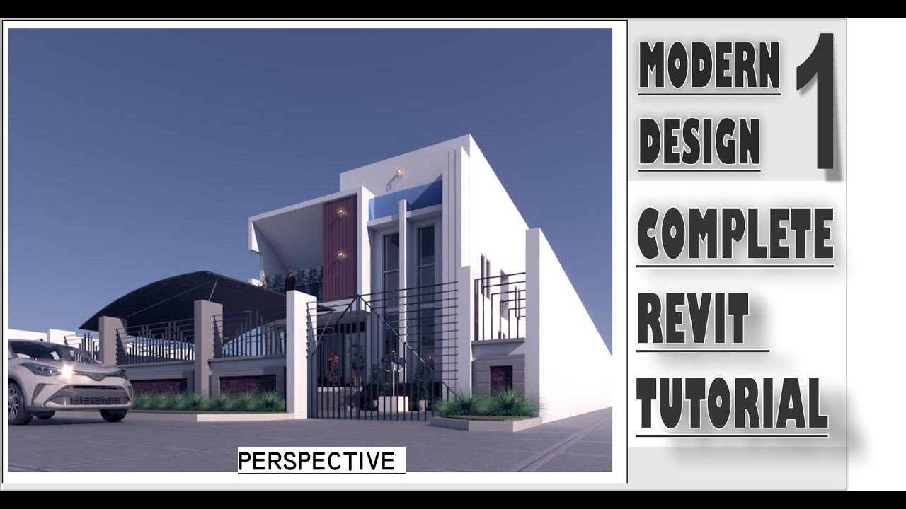 Modern House Design Revit Tutorial 1: Client Side Ground Floor Plan ...
