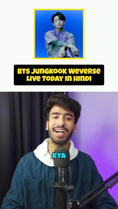 BTS Jungkook Weverse Live Today In Hindi 😳💜#bts#btsarmy#relatable#jungkook #kpop#viral#shorts ...
