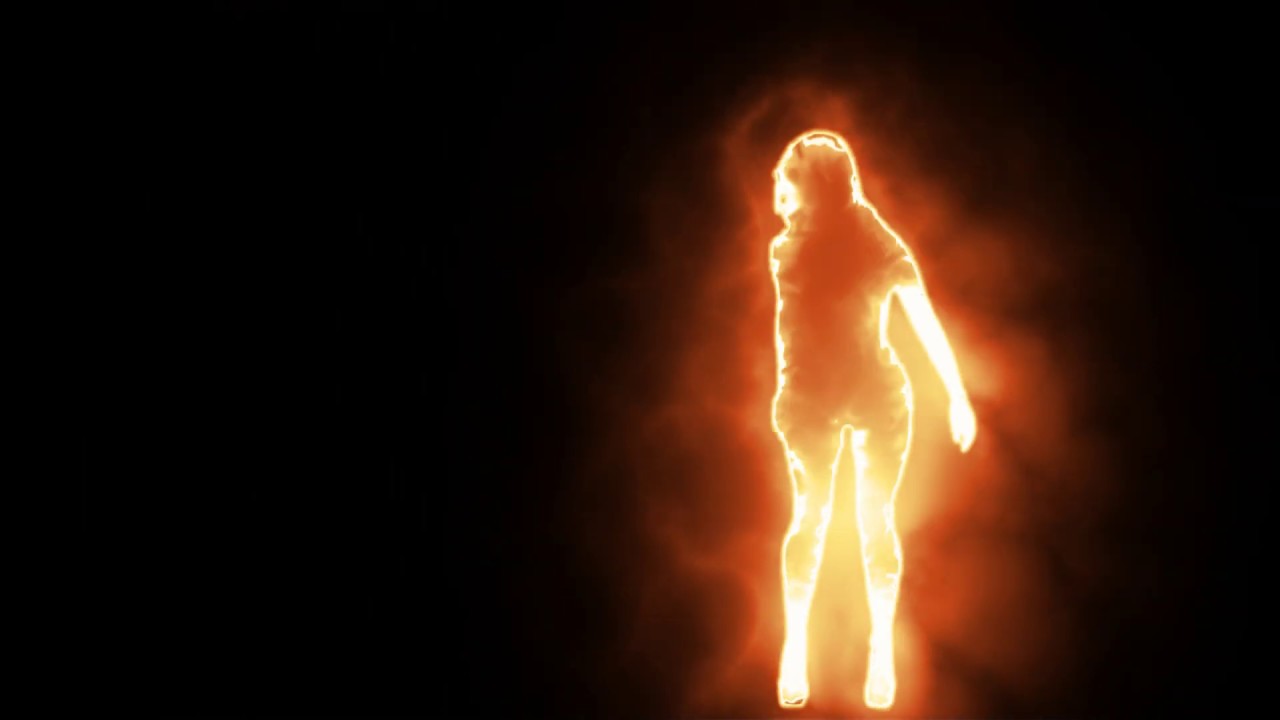 Burning Dansing girl`s light show footage - YouTube