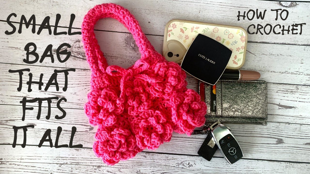 How to Crochet Rose Purse, Handbag Crochet Tutorial #crochet #flower # ...
