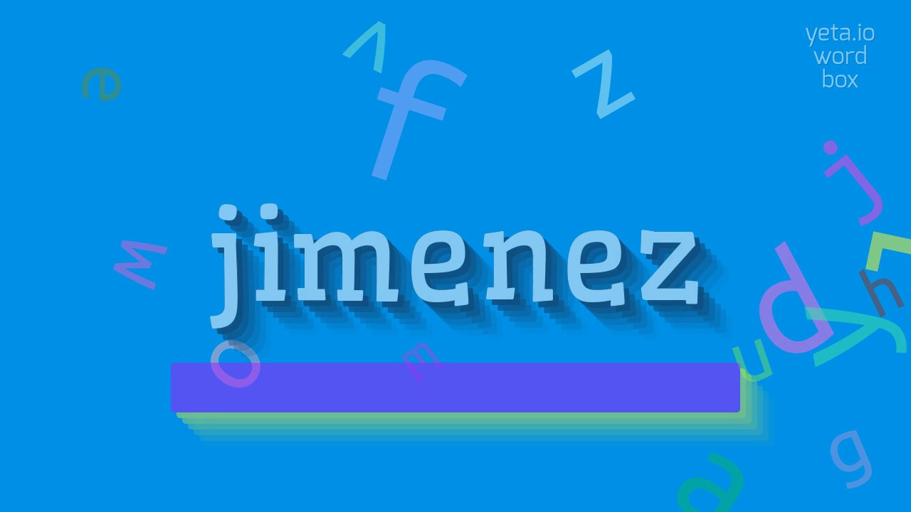 How to say "jimenez"! (High Quality Voices) - YouTube