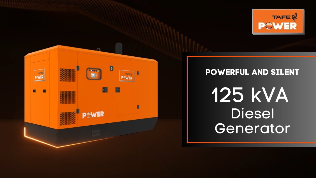 TAFE POWER | 125 kVA DIESEL GENERATOR - YouTube