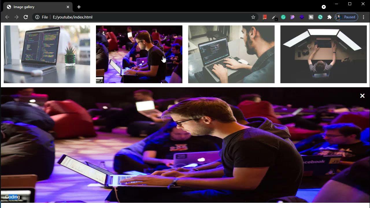 How to make a stunning & dynamic image gallery by using Html, CSS ...
