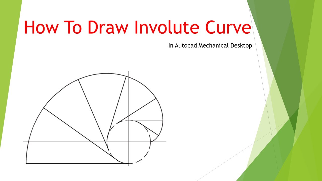 How to draw involute curve - YouTube