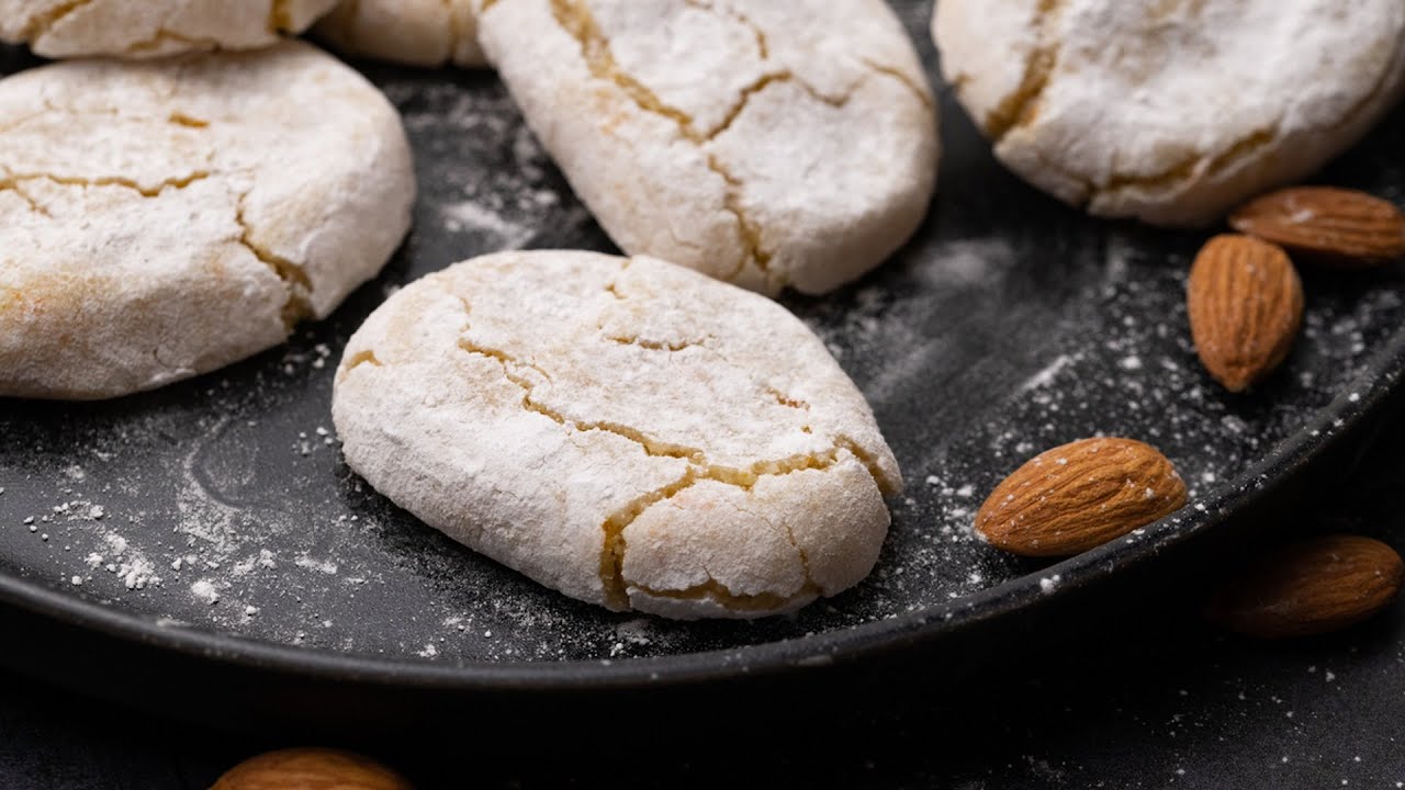 Ricciarelli (Tuscan Almond Cookies) Recipe - YouTube