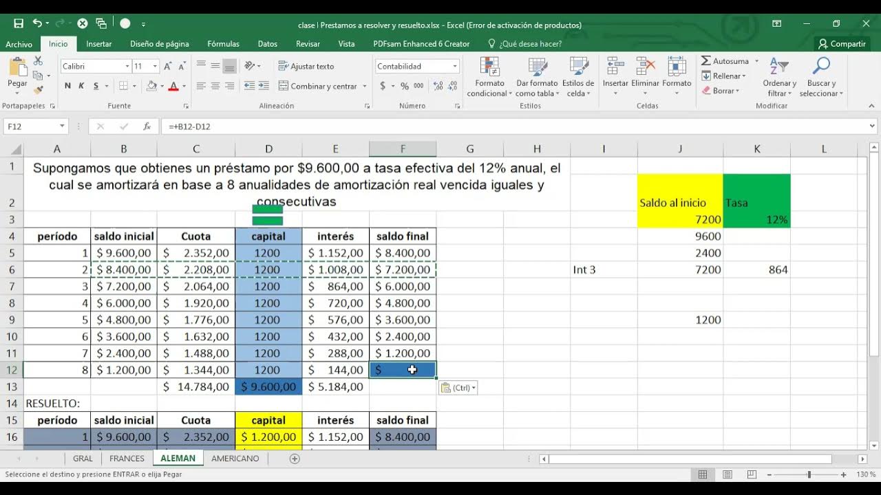 Prestamo sistema aleman y americano - YouTube