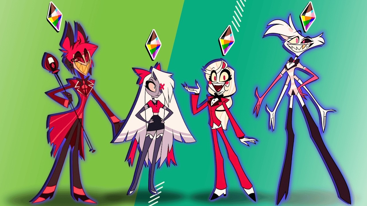 I Made FOUR Hazbin Hotel Characters as SIMS (no CC) - YouTube
