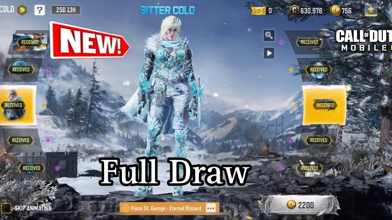 Buying New Legendary Fiona St. George Eternal Blizzard Full Draw In COD ...