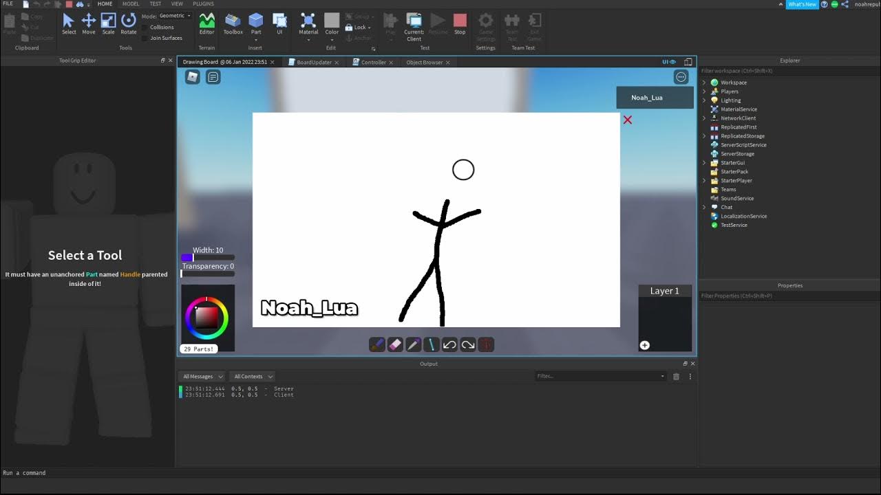 Drawing Board Showcase | ROBLOX Studio - YouTube