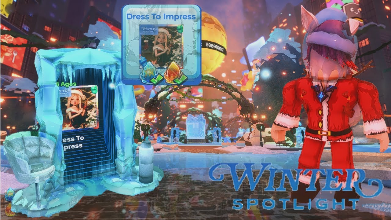 Completing The Winter Spotlight Event in Dress To Impress! - YouTube