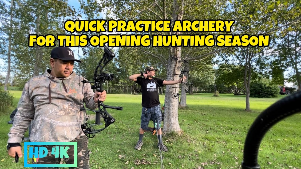 QUICK PRACTICE ARCHERY FOR OPENING SEASON OF BOW HUNTING - YouTube
