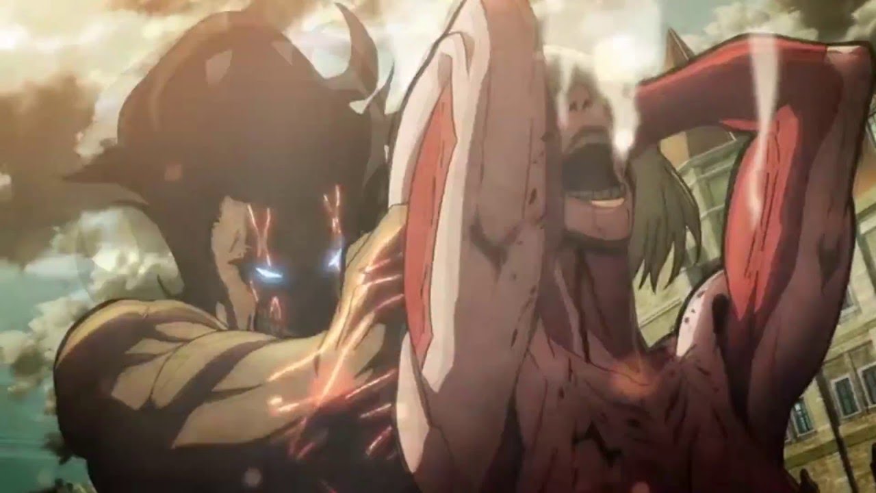 Attack On Titan Eren Titan Vs Female Titan Attack On Titan Eren Titan Vs Female Titan