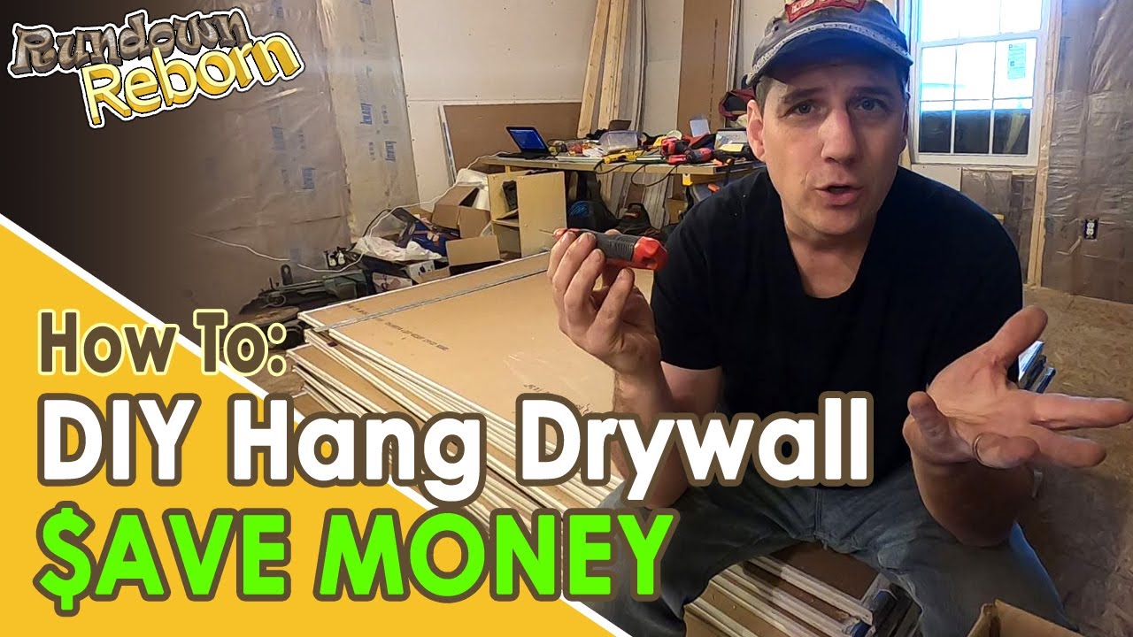 DIY: HANG DRYWALL By Yourself - Save Tons of Money! - YouTube