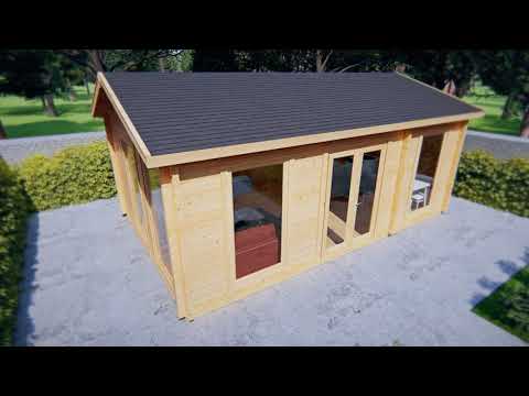 Wooden Lodge with Bathroom Sweden A