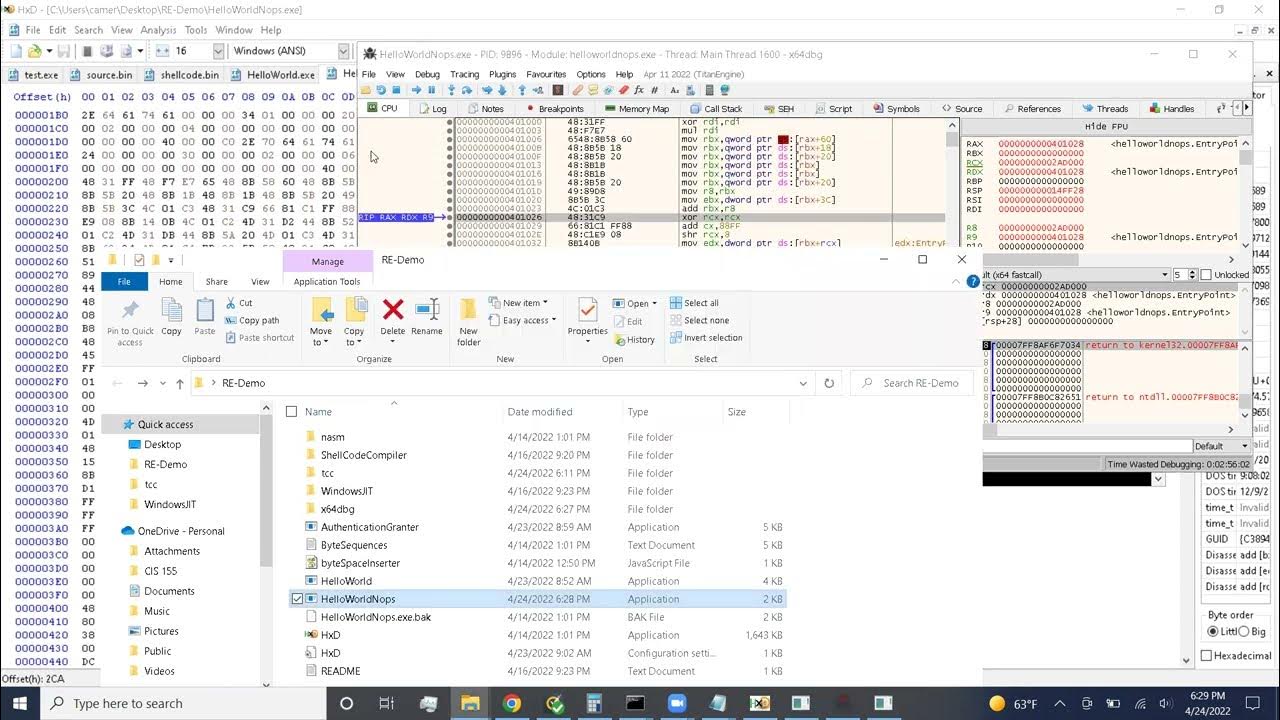 Shellcode and NOP Slides- Introduction to Reverse Engineering (Part 2 ...