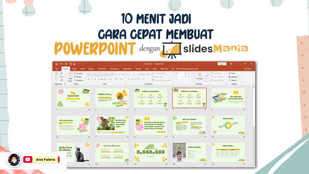 CARA CEPAT MEMBUAT POWERPOINT DENGAN SLIDESMANIA 10 MENIT JADI - YouTube