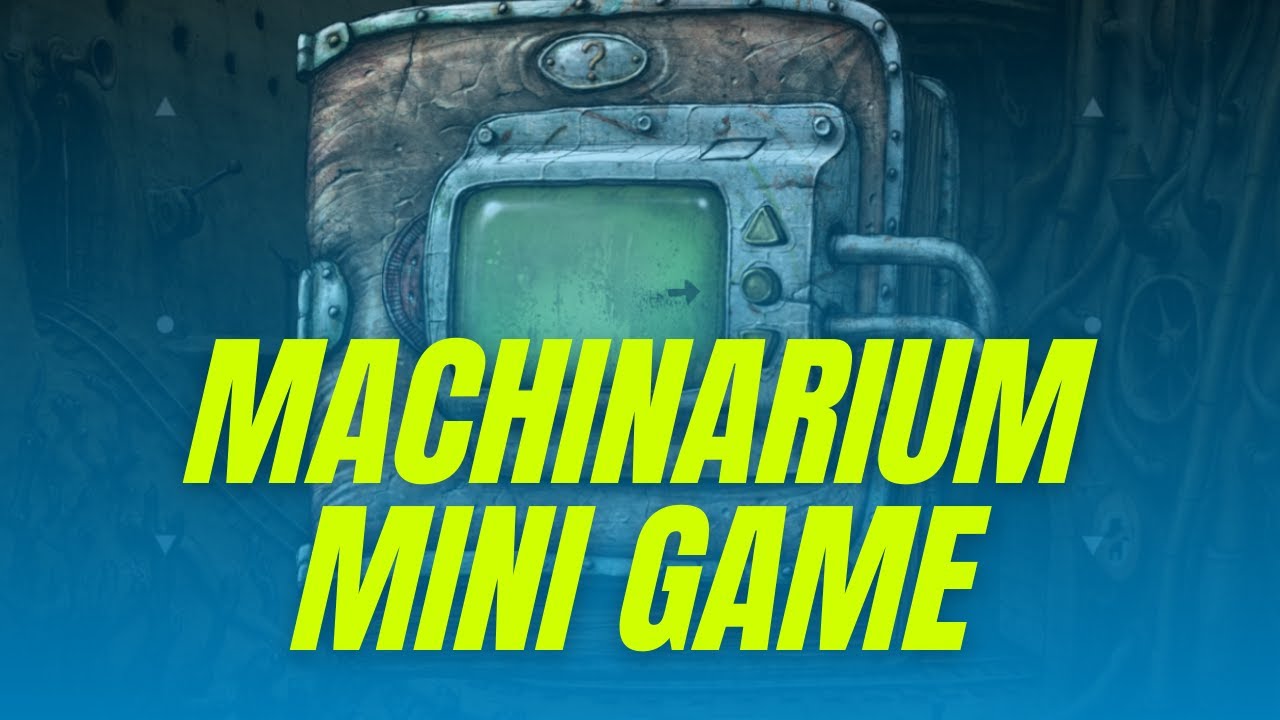 How to Play Machinarium Mini Game? - YouTube