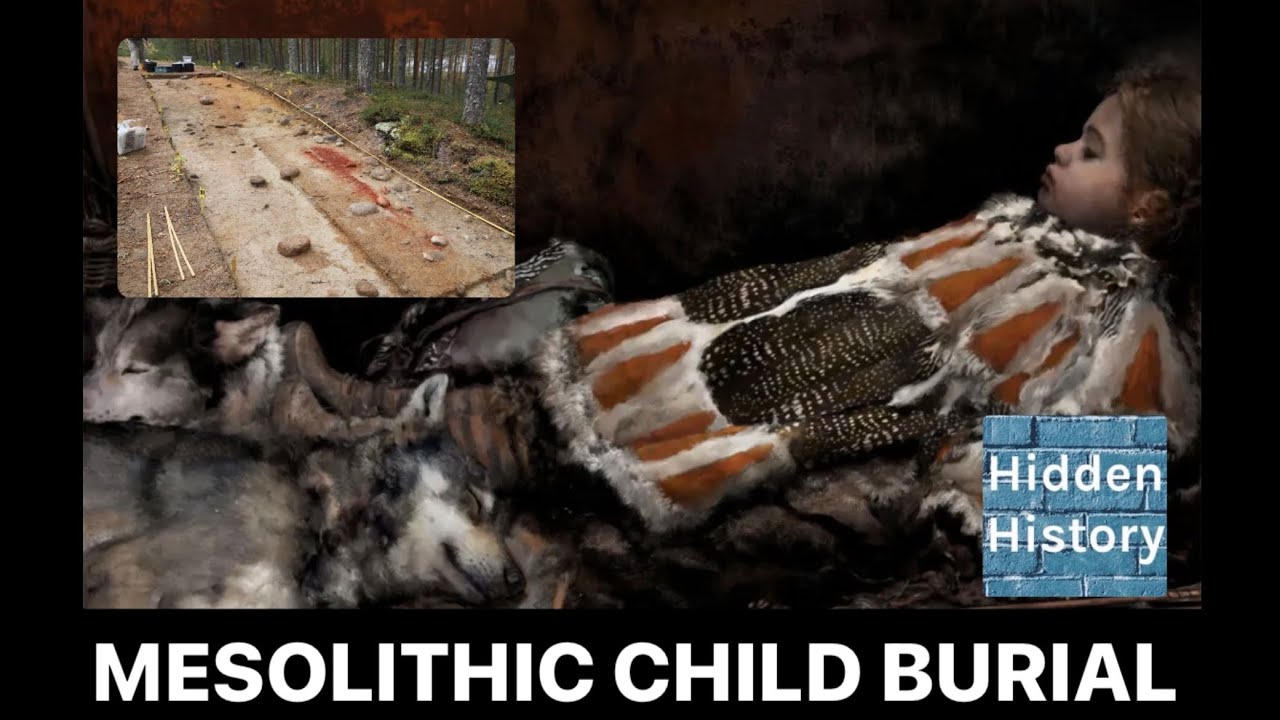 Incredible Mesolithic child burial contained bed of feathers ...