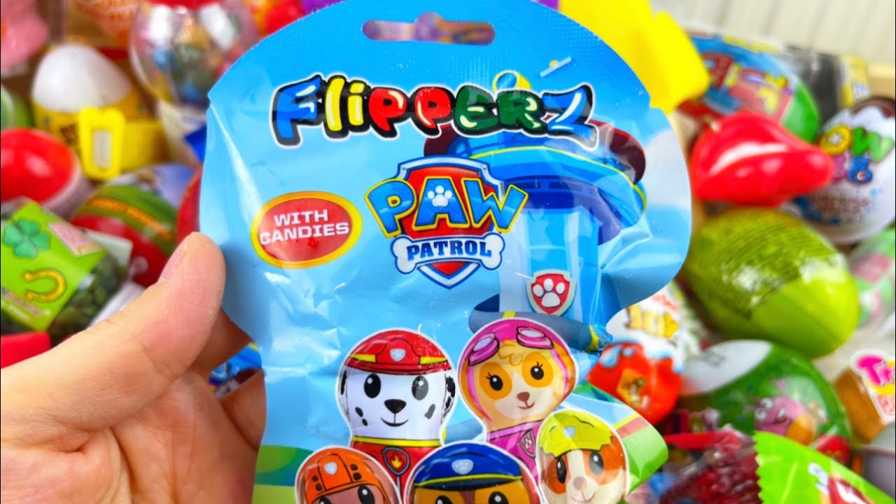 Paw patrol Flipperz Very yummy candy opening asmr video - YouTube