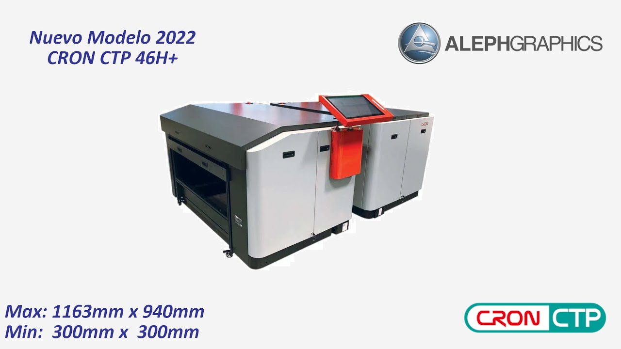 El CTP mas versátil del mercado: CRON TP46H+ con Autoloader H200 - YouTube