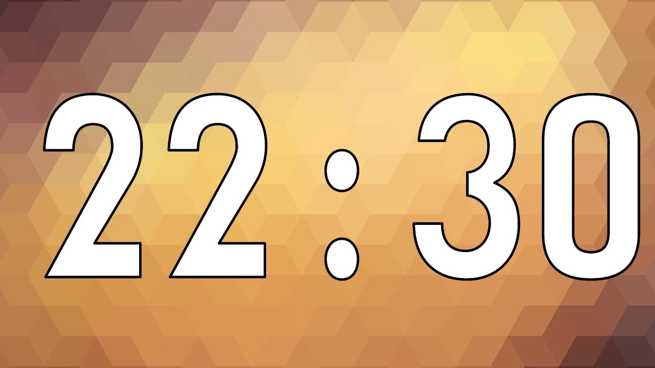 Geometric Countdown Timer | 22:30 - YouTube