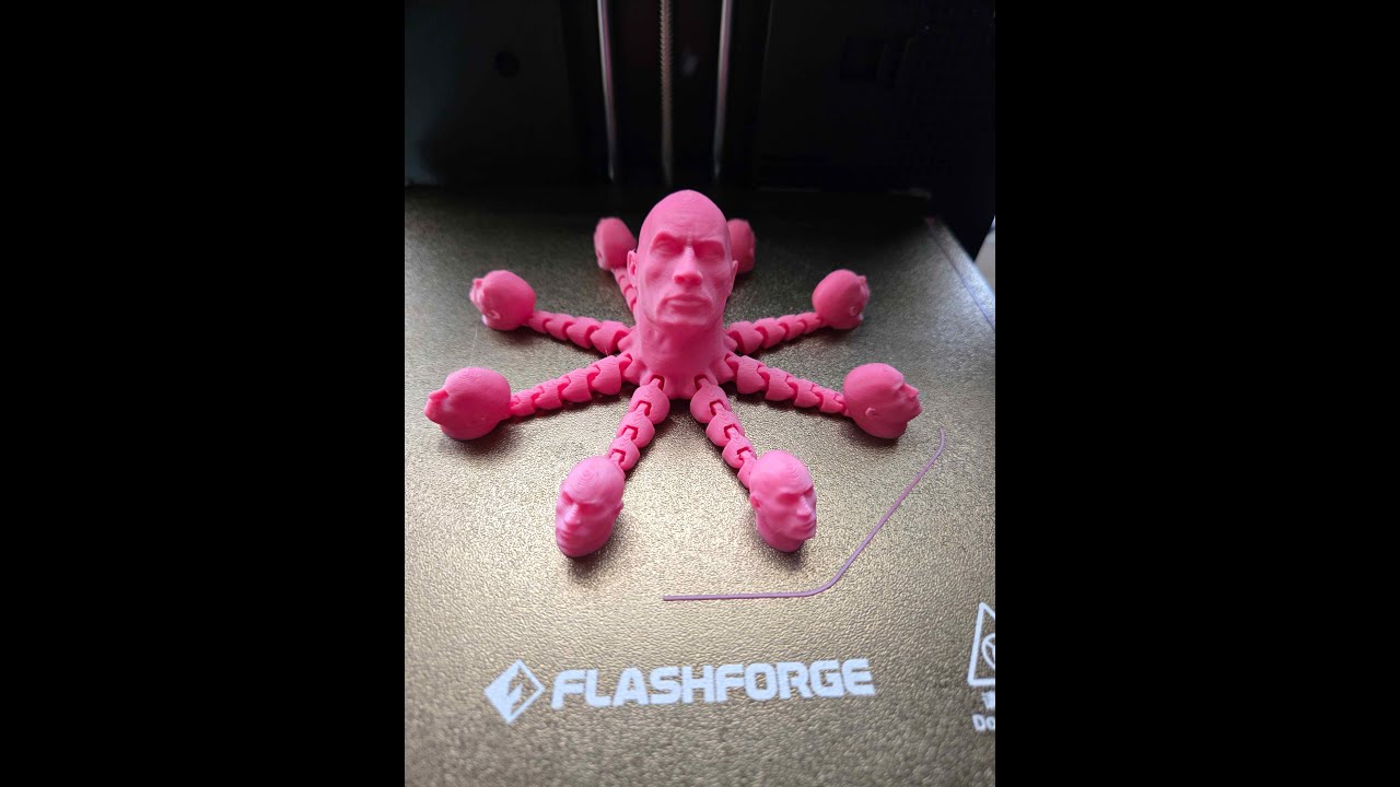 3D printing a Octo-Rocktopus for a friend - YouTube