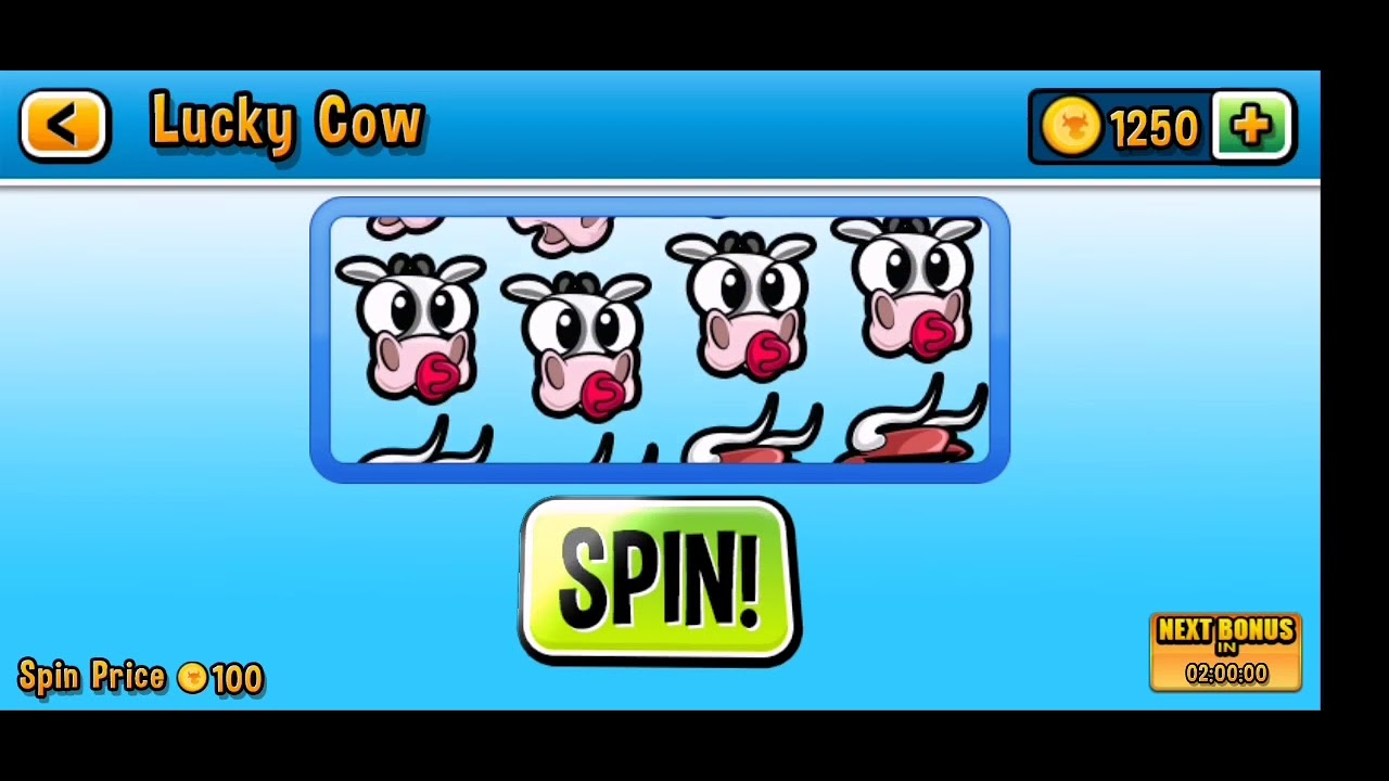 Spending 1300 coins on lucky cow in Run Cow Run - YouTube