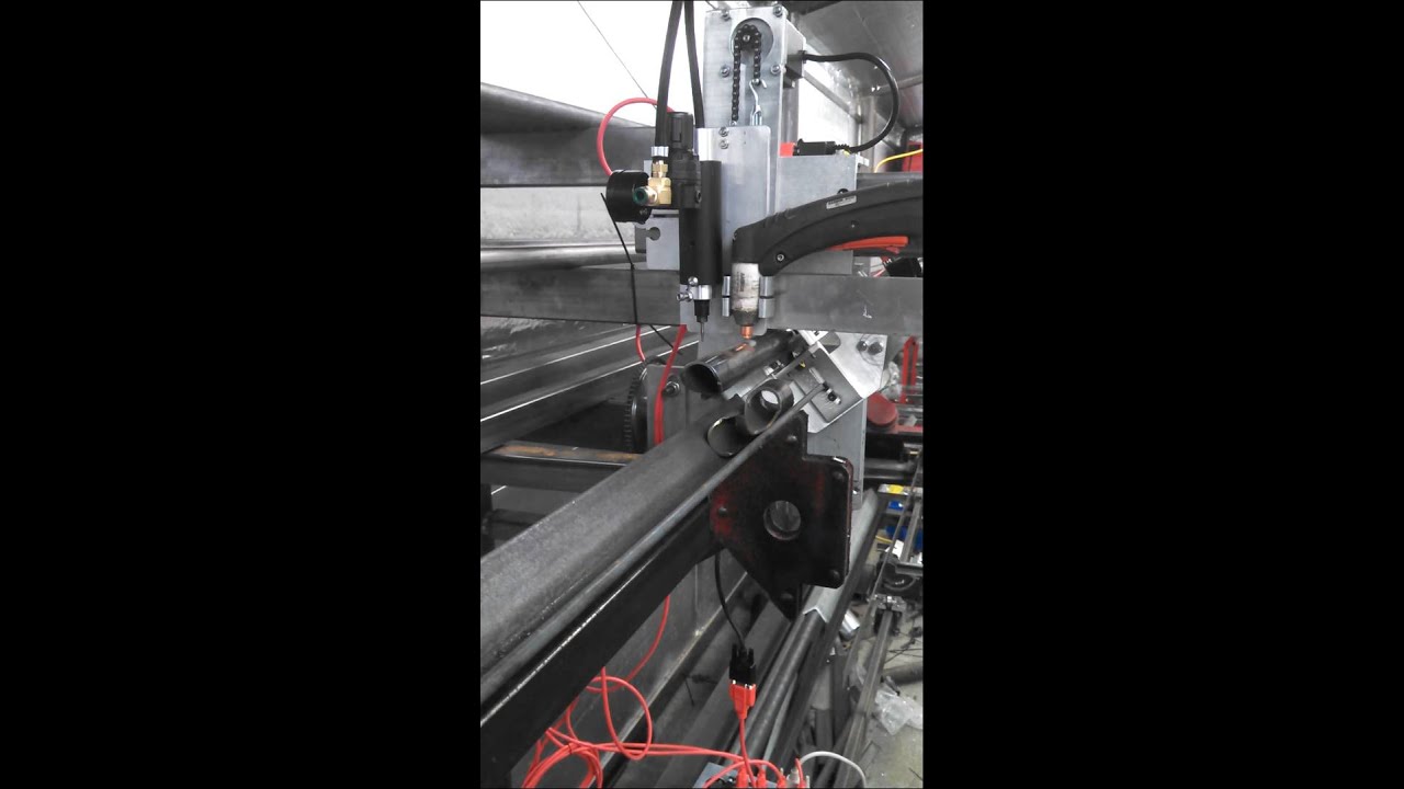 Plasma notching using Mach 3 script. - YouTube