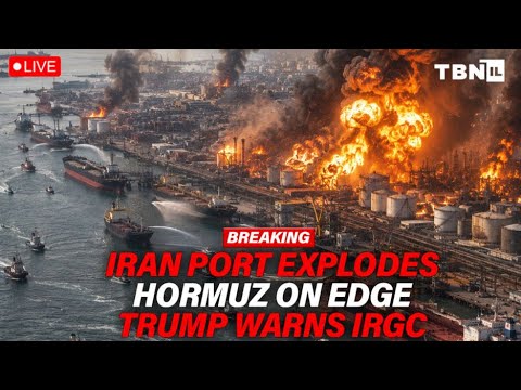 BREAKING: Iran Port EXPLOSION; IRGC Threatens Hormuz Cables; Trump Warns Tehran | TBN Israel