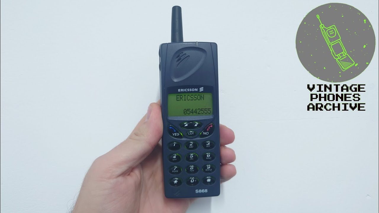 Ericsson S868 Unboxing Mobile phone menu browse - YouTube
