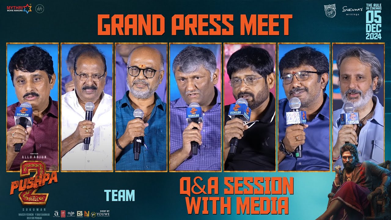 Pushpa 2 The Rule Team Q&A Session With Media At Grand Press Meet ...