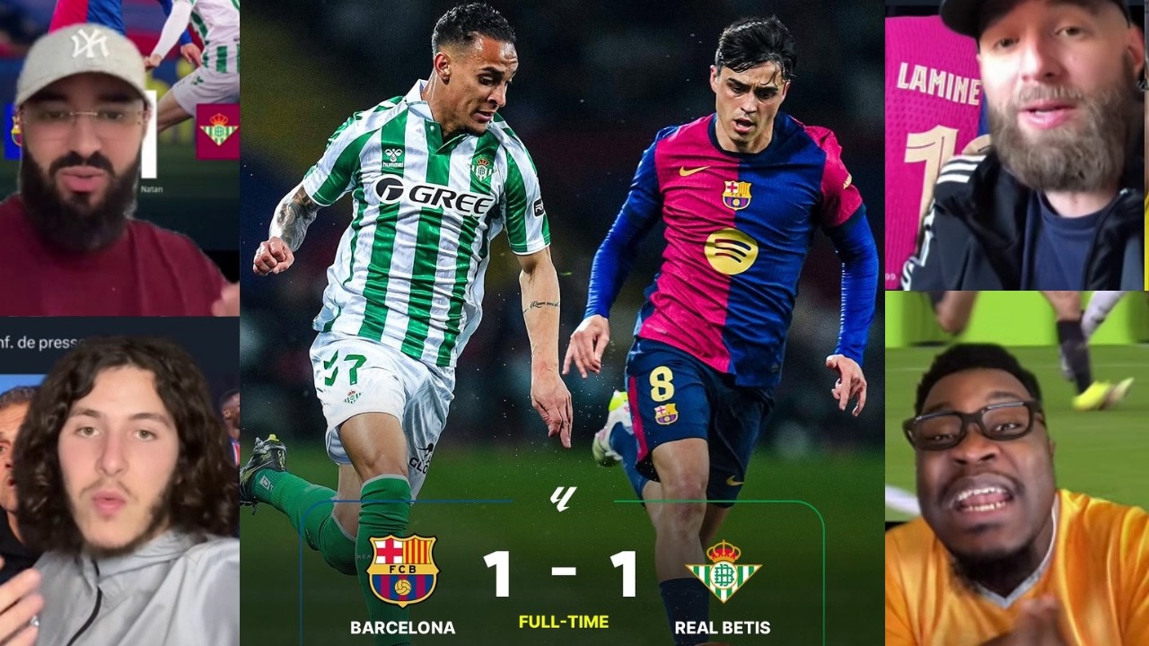 LE BARCA CONCÈDE LE MATCH NUL CONTRE BETIS SEVILLE 1 - 1 #barcelone # ...