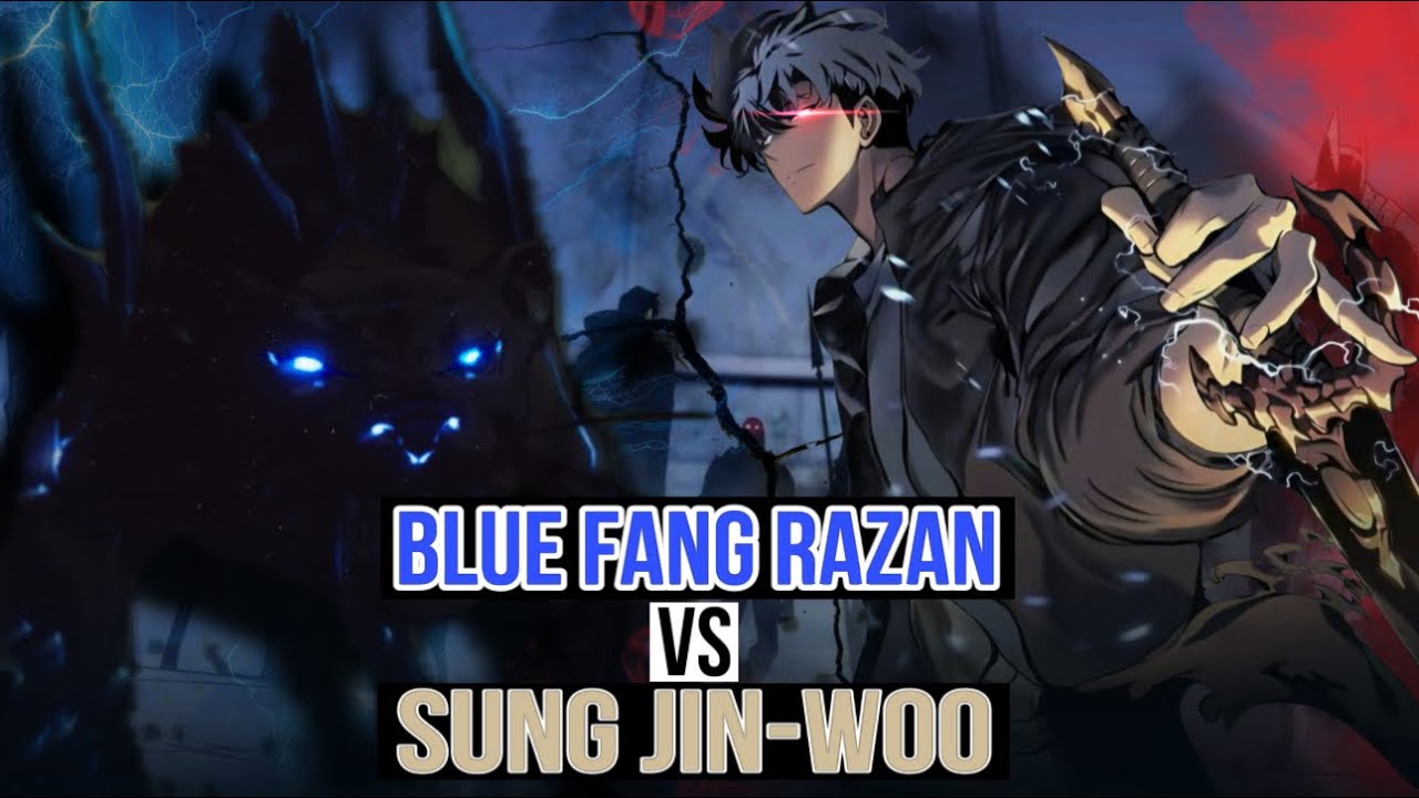 Blue Fang Razan vs. Sung Jin-Woo - Battles in Solo Leveling - YouTube
