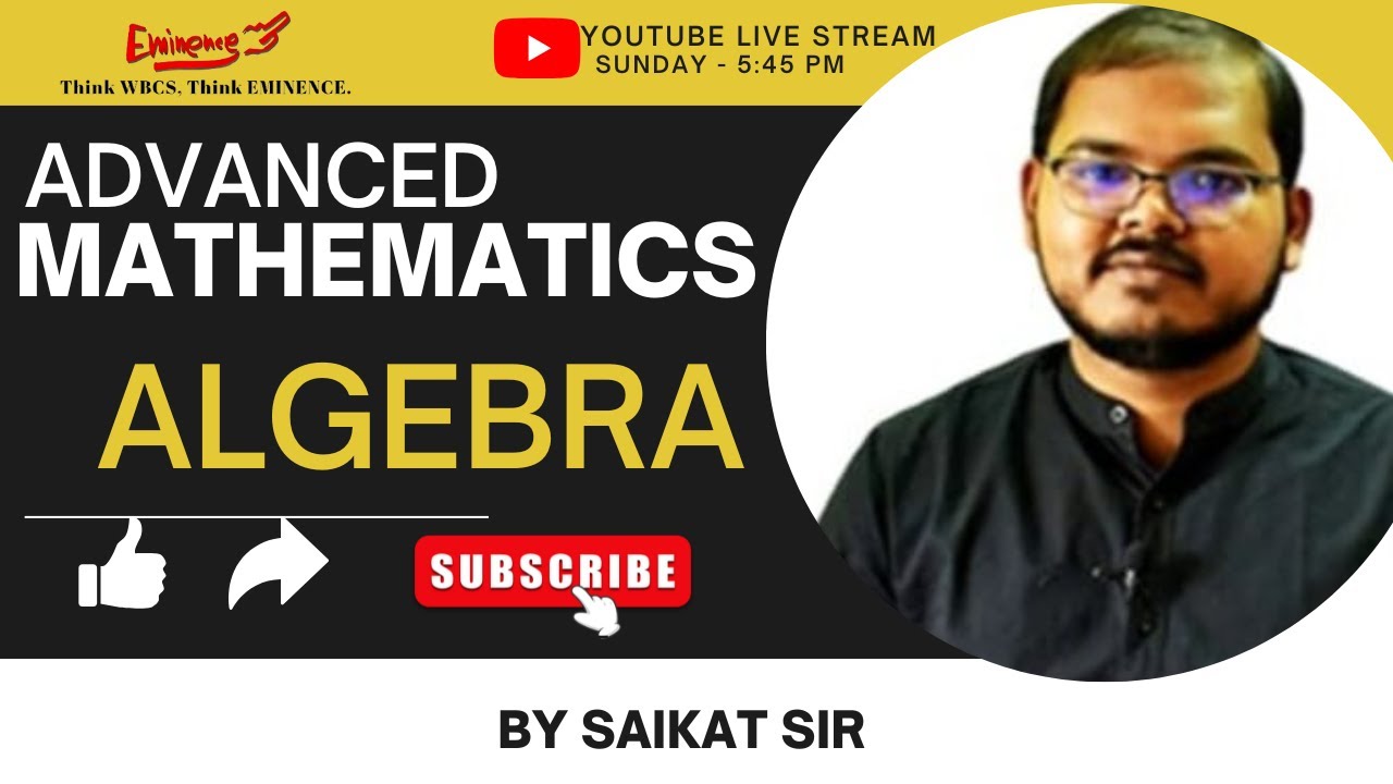 ADVANCED MATHEMATICS II ALGEBRA II CGL - YouTube