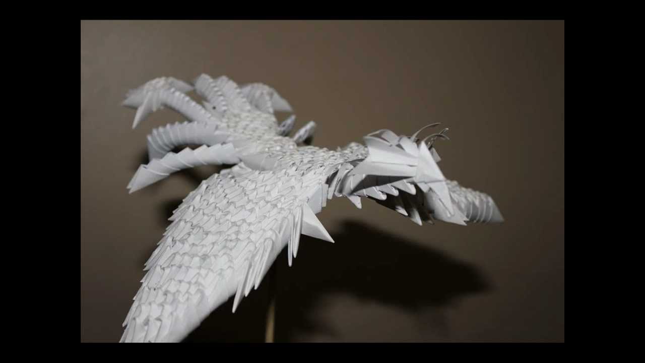 3D Origami Stick Phoenix - Made of 300+ Sticks - YouTube