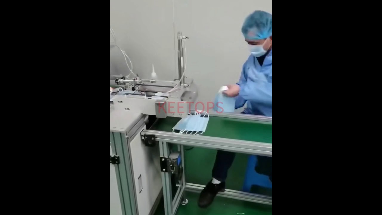 Mask automatic ear welding technology, left side right side, much more ...