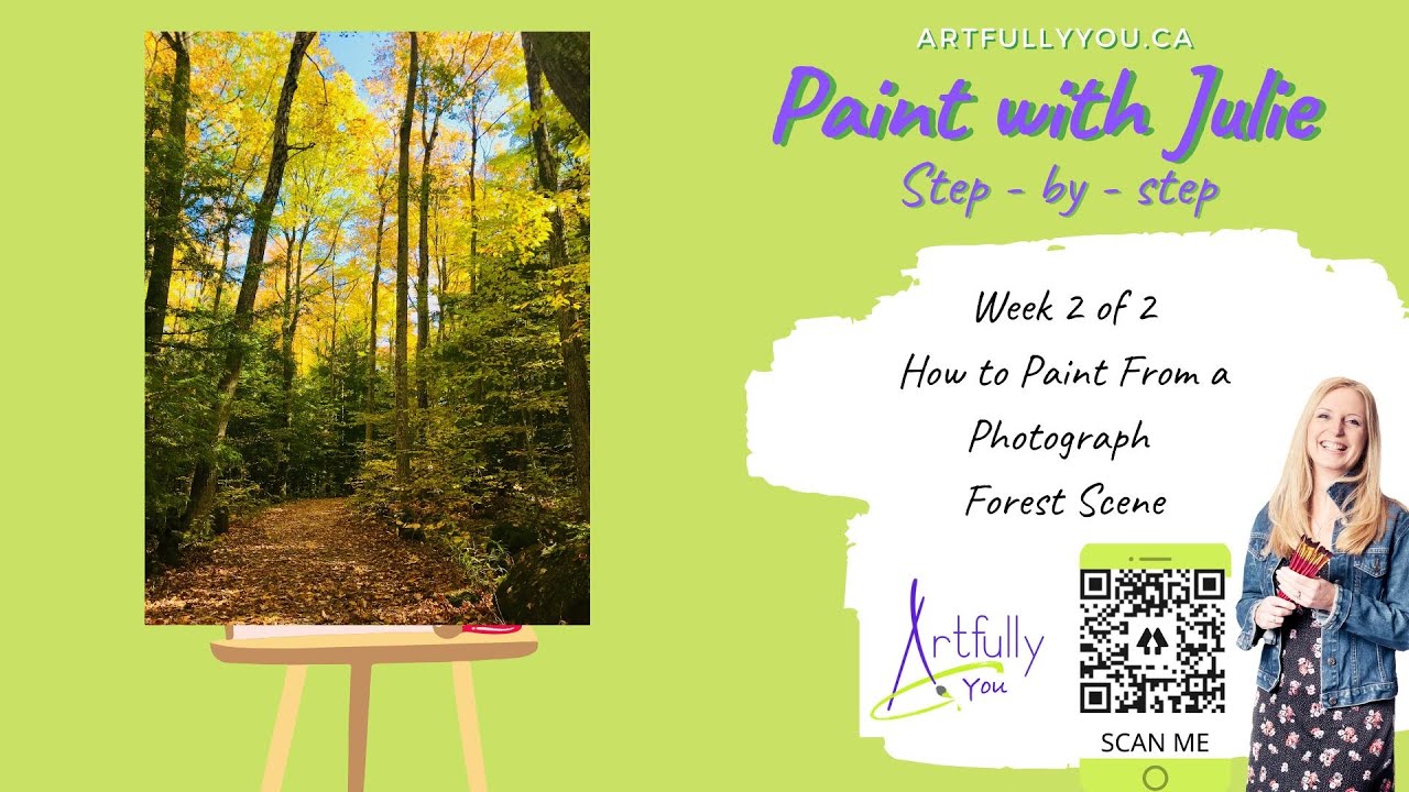 How to paint a forest - Week 2 of 2 Step by step Tutorial - YouTube