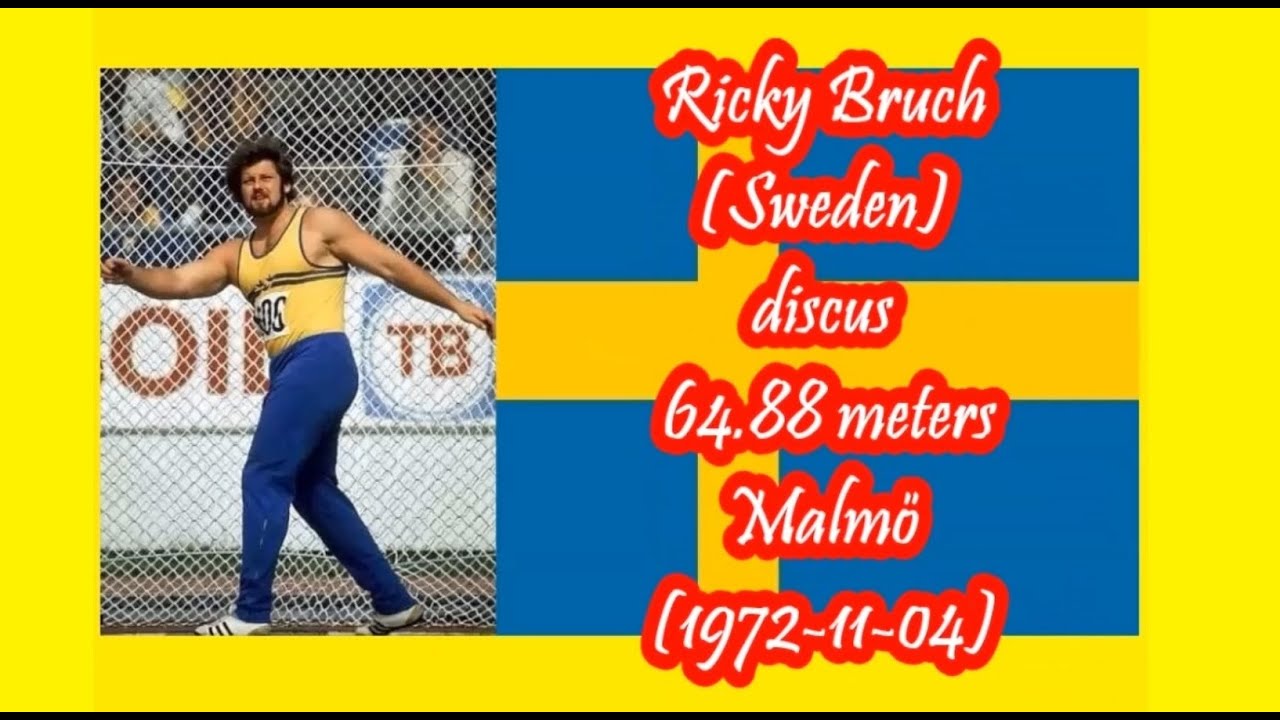 Ricky Bruch Sweden discus 64 88 meters Malmö 1972 11 04 - YouTube