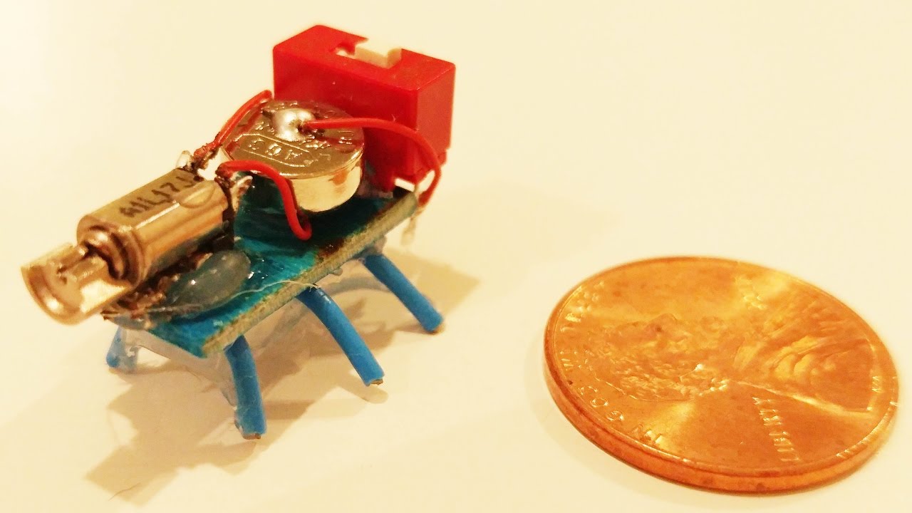 How to Make the World's Smallest Home Made Robot Bug - YouTube