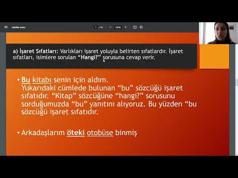 TÜRK DİL BİLGİSİ III 3. HAFTA SIFATLAR