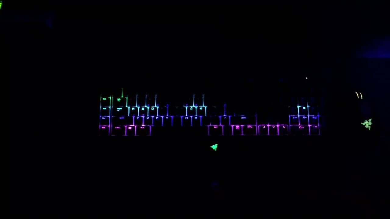 Razer Blackwidow, Kraken 7.1 and Deathadder Chroma - Audio Visualizer ...