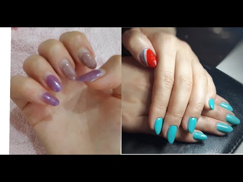 Manikür aparatı olmadan şellak çıxartmaq 💅Nails😍