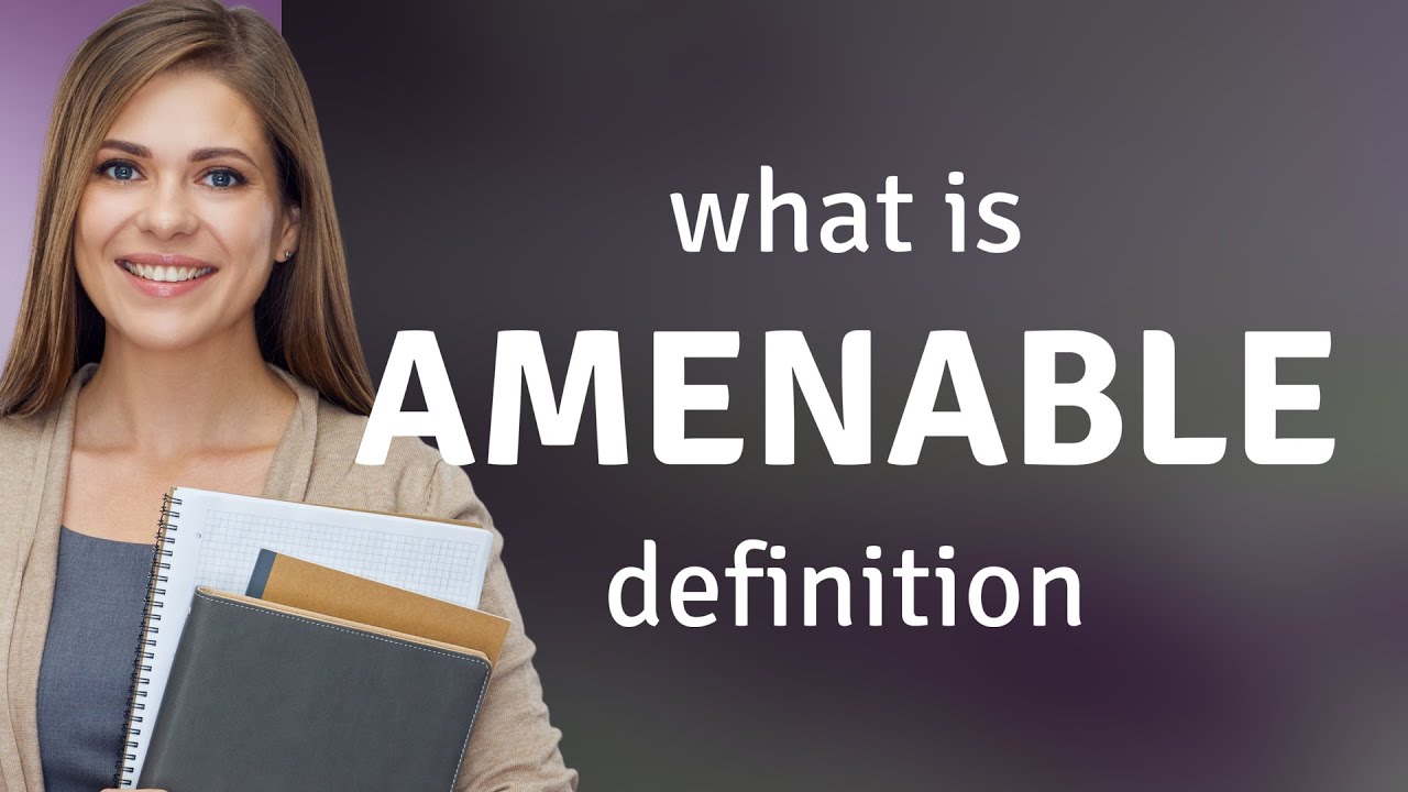 Amenable AMENABLE Meaning YouTube amenable-amenable-meaning-youtube