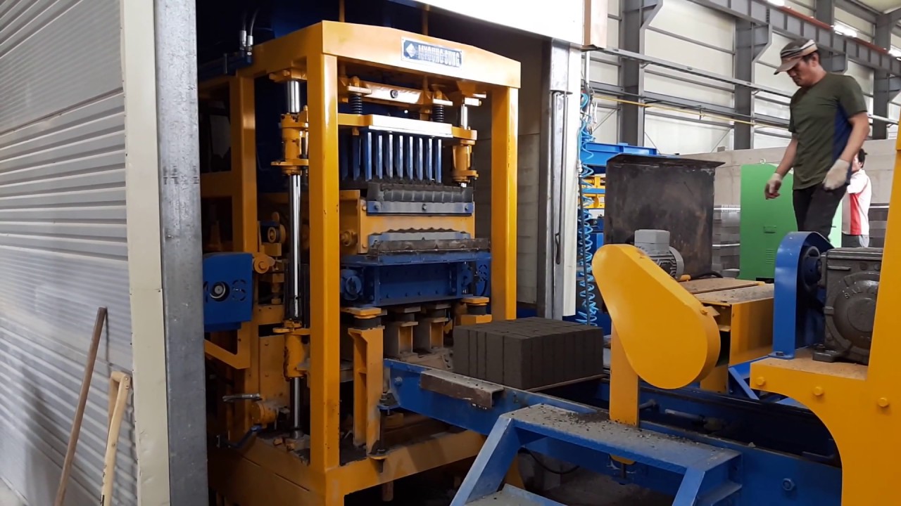 Brick production & Cubing Machine - YouTube