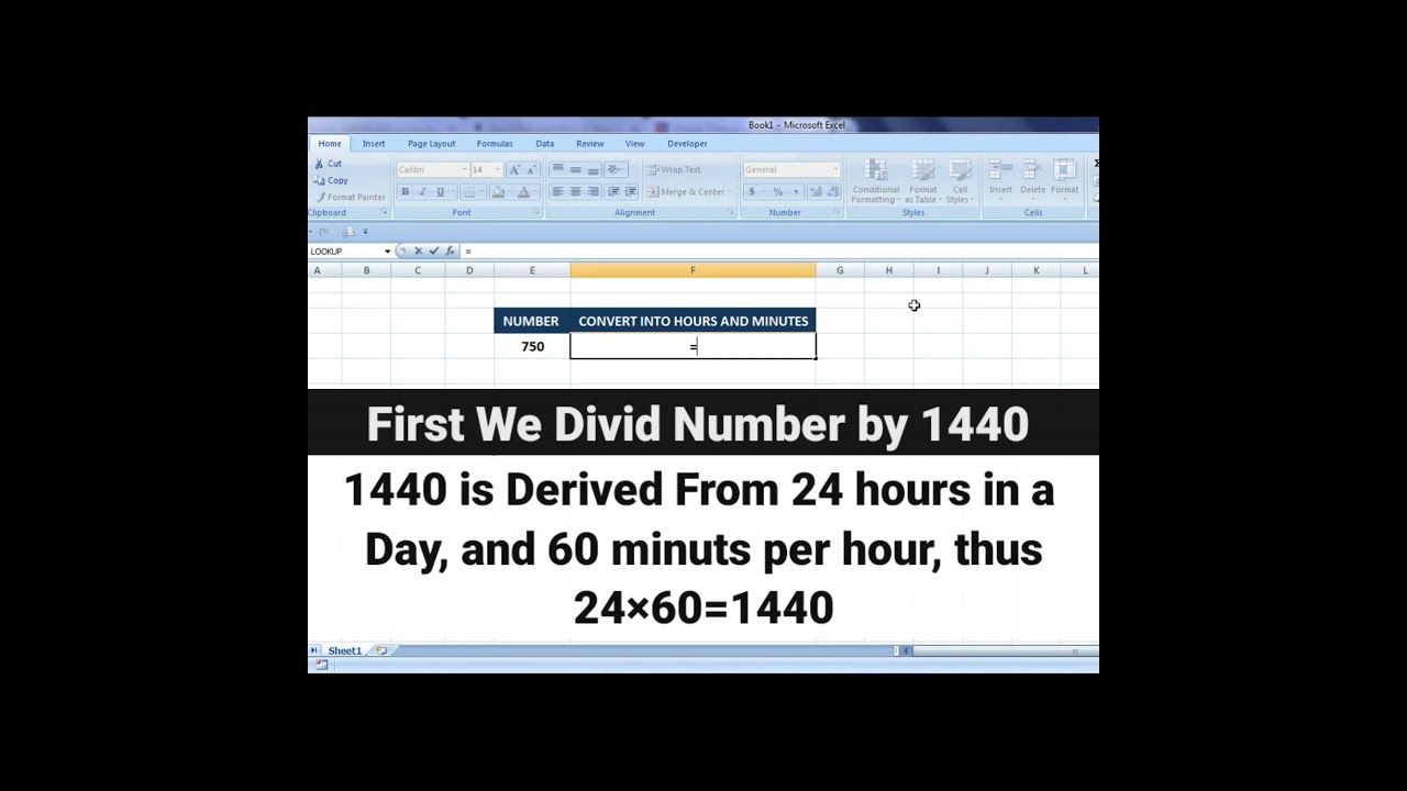 How To Convert Any Number Into Hours And Minutes In Excel Short How To Convert Any Number Into Hours And Minutes In Excel Short
