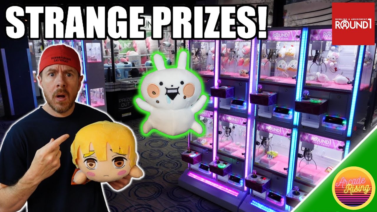 We Love the Strange New Prizes In the Claw Machines at Round 1! - YouTube