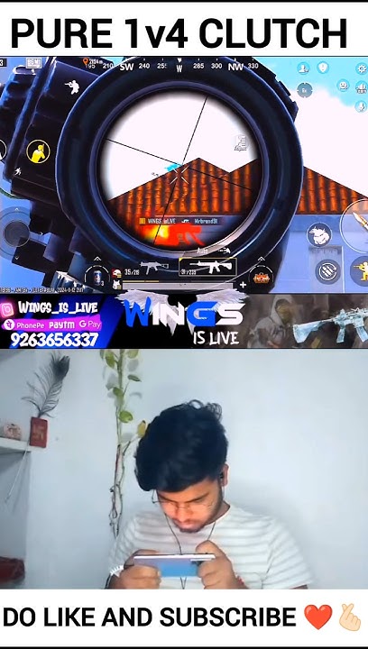 PURE 1v4 CLUTCH 💀#bgmi #bgmilive #pubgmobile #bgmiclutch #bgmishorts #bgmihighlight # ...