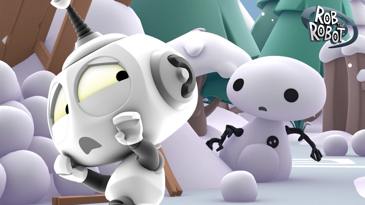 Spooky Snowman | Rob the Robot | Educational Robot Cartoons for Kids ...