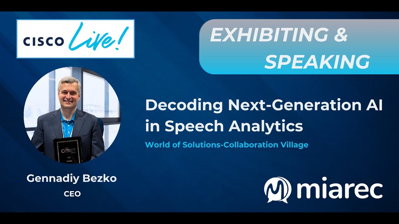 Decoding Next-Generation AI in Speech Analytics - YouTube
