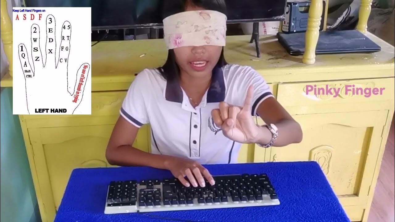 PROPER PLACEMENTS OF FINGERS ON KEYBOARD WHILE TYPING - YouTube